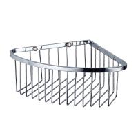 China 304 Stainless Steel Bathroom Accessory Corner Basket Shelf Single Layers for sale
