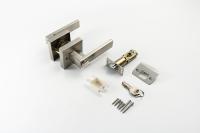 China Commercial Tubular Locks Metal Door Lockset Square Corner Striker Zinc alloy for sale