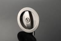 China Chrome Stainless Steel Passage Sliding Door Locks For Bathroom for sale