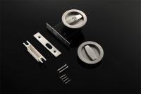 China Chrome Stainless Steel Passage Sliding Door Locks For Bathroom for sale