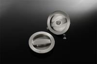 China Chrome Stainless Steel Passage Sliding Door Locks For Bathroom for sale