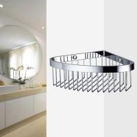 China Single Layers 304 Stainless Steel Middle Triangular Corner Basket Shelf for sale