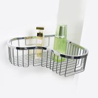 China Bathroom Accessory Corner Basket Shelf Stainless Steel Easy Installation for sale
