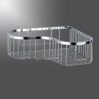 China Bathroom Accessory Corner Basket Shelf Stainless Steel Easy Installation for sale