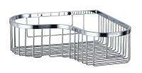 China Bathroom Accessory Corner Basket Shelf Stainless Steel Easy Installation for sale