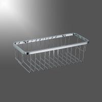 China Chrome Layers Stainless Steel Bathroom Accessory Single Corner Shower Wire Basket for sale