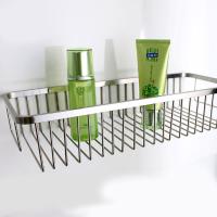 China Rust Proof Silver Shower Corner Shelf Wall Mounted For Bathroom for sale