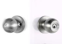 China Stainless Steel Cylinder Door Knobs Handle Lockset for 70MM Backset door lock for sale