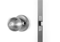 China Stainless Steel Cylinder Door Knobs Handle Lockset for 70MM Backset door lock for sale