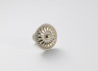 China Zinc Alloy White Paint Rubbed Furniture Handles And Knobs , Cabinet Hardware Pulls for sale
