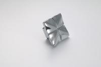 China Cupboard Furniture Cabinet Knob Zinc Alloy Square Kitchen Drawer Handles for sale