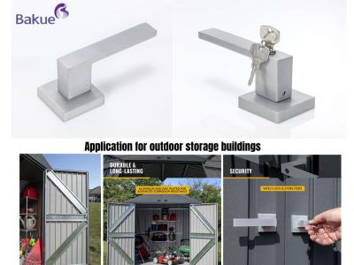 China Shed Door Lock Handle  Die Casting 3Keys 72H UV Outdoor Storage lock for sale