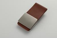 China Leather / Zinc Alloy Electroplated Finish Furniture Wardrobe Kitchen Handle for sale