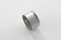 China Zinc Alloy Aluminum Furniture Handles And Knobs Silver Paint Cylindrical Pillar for sale