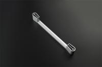 China Silver Oil Spraying Aluminum Pull Handles For Drawer Slide Hardware for sale