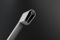 China Silver Oil Spraying Aluminum Pull Handles For Drawer Slide Hardware for sale