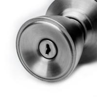 China Stainless Steel SS 201 Material Spherical Lock / Lock Knob For Bathroom Security for sale