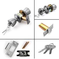 China Stainless Steel SS 201 Material Spherical Lock / Lock Knob For Bathroom Security for sale