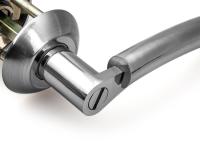 China Plated Chrome Tubular Lock Lever Style Security Door Zinc Alloy Handle Lock for sale