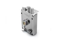 China Security Stainless Steel Door Lock Antique Rim Lock With Double Cylinder Latch for sale