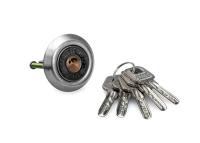China Security Stainless Steel Door Lock Antique Rim Lock With Double Cylinder Latch for sale