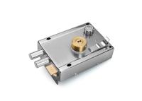 China House Security Rim Lock Stainless Steel Door Lock with Two Brass Cylinder Bolt for sale