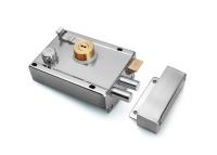 China House Security Rim Lock Stainless Steel Door Lock with Two Brass Cylinder Bolt for sale