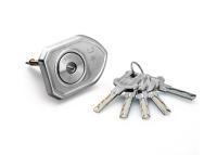China House Security Rim Lock Stainless Steel Door Lock with Two Brass Cylinder Bolt for sale