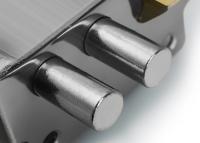 China House Security Rim Lock Stainless Steel Door Lock with Two Brass Cylinder Bolt for sale