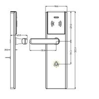 China Hotel Security Electronic Door Lock / Entry Door Lock With Antique Finishing for sale