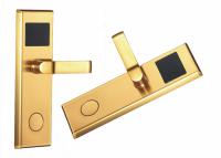 China PVD Gold  Modern House LOCK Hotel Entrance Lock with Card / Card Open for sale