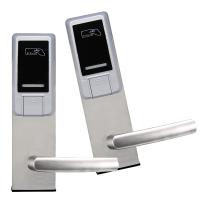 China 62mm Backset Card / Key Open Electronics Door Lock For Hotel Room SUS201 for sale
