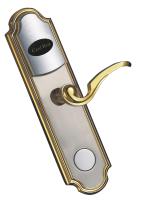 China Smart Plated Gold / Nickel Electronic Door Lock RFID Card Digital Keyless Door Locks for sale
