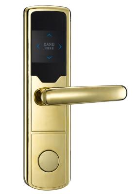 China Energy Saving Key / Card Operated Door Locks 282.4 * 73.6mm For Entrance for sale