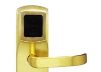 China Electronic Card Hotel Door Lock Plated Gold Finishing Fits Door Thickness 38 - 50mm for sale
