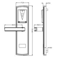 China Plated Nickel Zinc Alloy Electronic Door Lock With Card / Key Open Ways OEM for sale