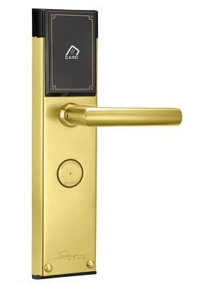 China Brushed Zinc Alloy Digital Electronic Card Lock SUS304 For Hotel Room Safety for sale