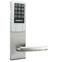 China Smart PVD Silver Electronic Door Lock Key / Card / Password Open High Security for sale