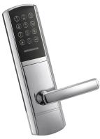 China Silver Color Electronic Door Lock Unlocked by Password or Emid Card for sale