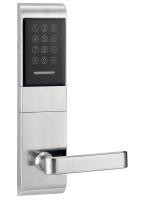China Silver Color Electronic Door Lock Unlocked by Password or Emid Card for sale