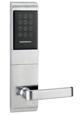 China Silver Color Electronic Door Lock Unlocked by Password or Emid Card for sale