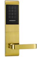 China PVD gold  Electronic Door Lock Unlocked by Password or Emid Card for sale