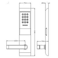 China PVD gold  Electronic Door Lock Unlocked by Password or Emid Card for sale
