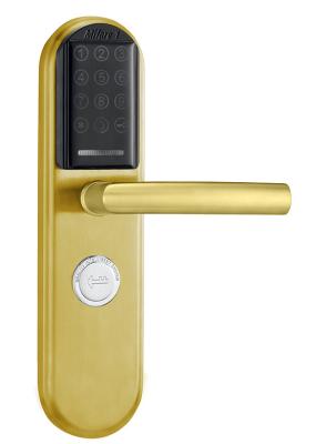 China PVD gold Smart Electronic Digital IC Card Password Door Lock (SUS304) for sale