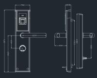 China Waterproof Fingerprint Electronic Door Locks With Biometric Password Qr Code for sale