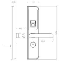 China Biometric Fingerprint Security Electronics Door Lock , Fingerprint Door Lock for sale