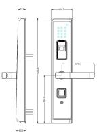 China Digital Biometric Electronic Door Lock Fingerprint / Code / Card / Key Open Way for sale
