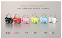 China Travel Luggage Resettable Combination Padlock 3 Numbers For Password Suitcase for sale