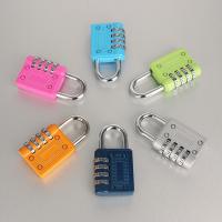 China 4 Digit Weatherproof Resettable Combination Padlock Multi Color For Travel Suitcase for sale
