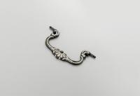 China Antique Zinc Alloy Furniture Hardware Pulls Flower Shape Drawer Handle Knobs for sale